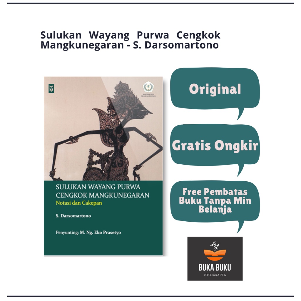 Jual Sulukan Wayang Purwa Cengkok Mangkunegaran - S. Darsomartono ...