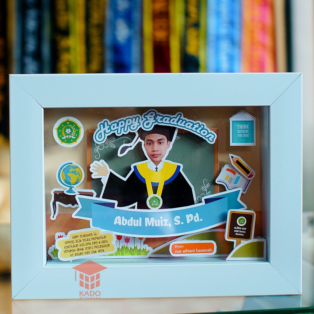 Jual Bingkai Foto Pop Up untuk Hadiah Wisuda / Birthday / Anniversary ...
