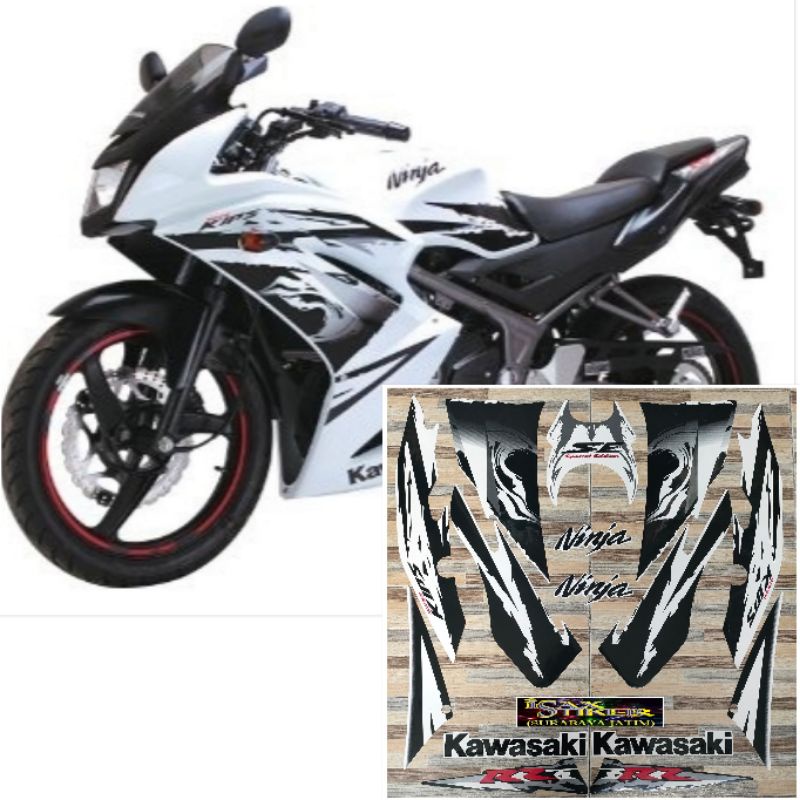 Jual striping original Kawasaki Ninja RR SE putih white tahun 2012 2013 ...