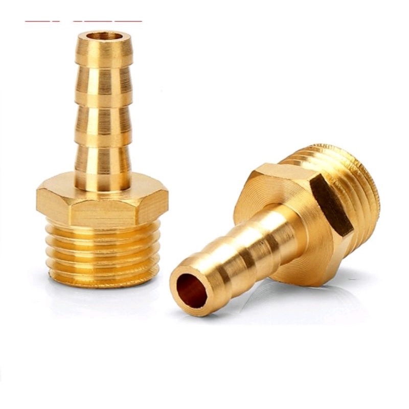 Jual nepel selang drat luar 1/2x1/2 Kuningan/ nepel selang 1/2x1/2 drat ...