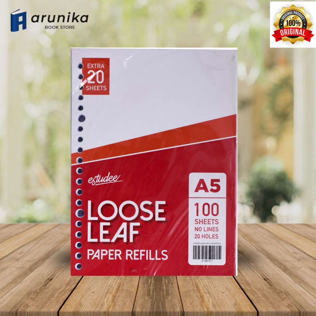 Jual Loose Leaf Estudee Ukuran A5 Isi 100 Lembar - Polos | Shopee Indonesia