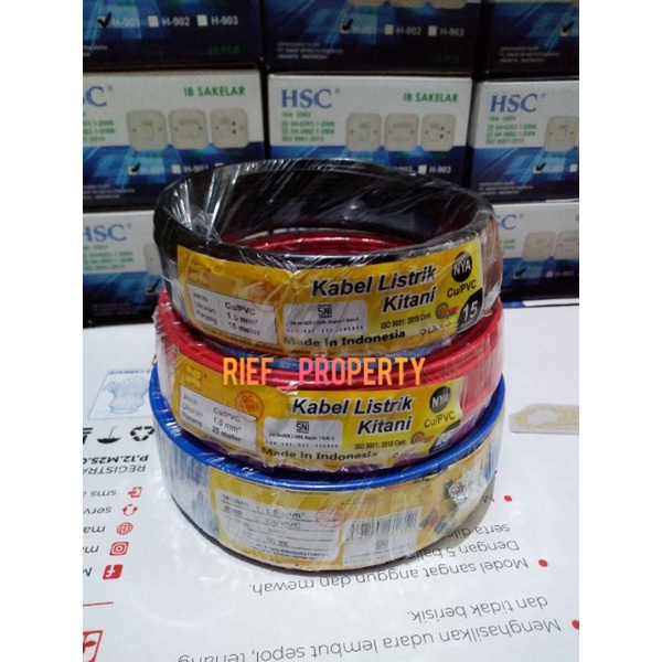 Jual Kabel kitani NYA 1,5mm 50 meter | Shopee Indonesia