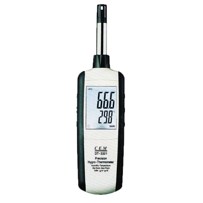 Jual CEM DT-3321 Hygrometer Thermometer Dew Point Wet Bulb Dry Bulb ...