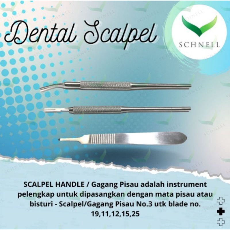 Jual Dental Scaple/Scalpel Handle/Gagang Pisau Bedah Bisturi - Schezer ...