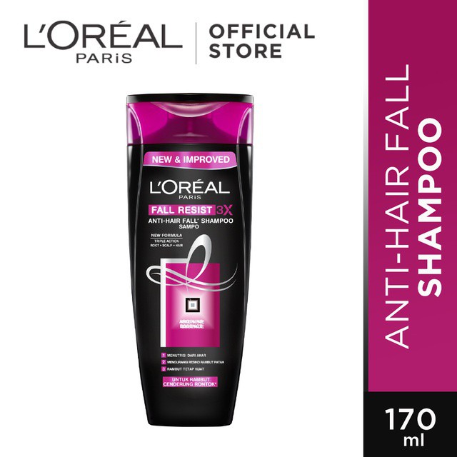 Jual Loreal Paris Fall Resist Shampoo Hair Care - 170 ml (Perawatan ...