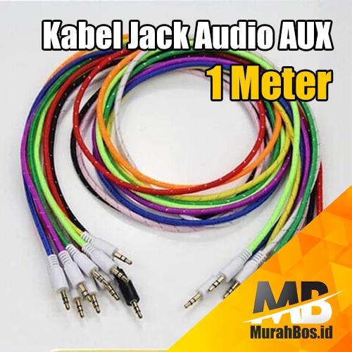 Jual 322 Kabel Jack Audio AUX 3,5 MM (Male To Male) 1 Meter | Shopee Indonesia