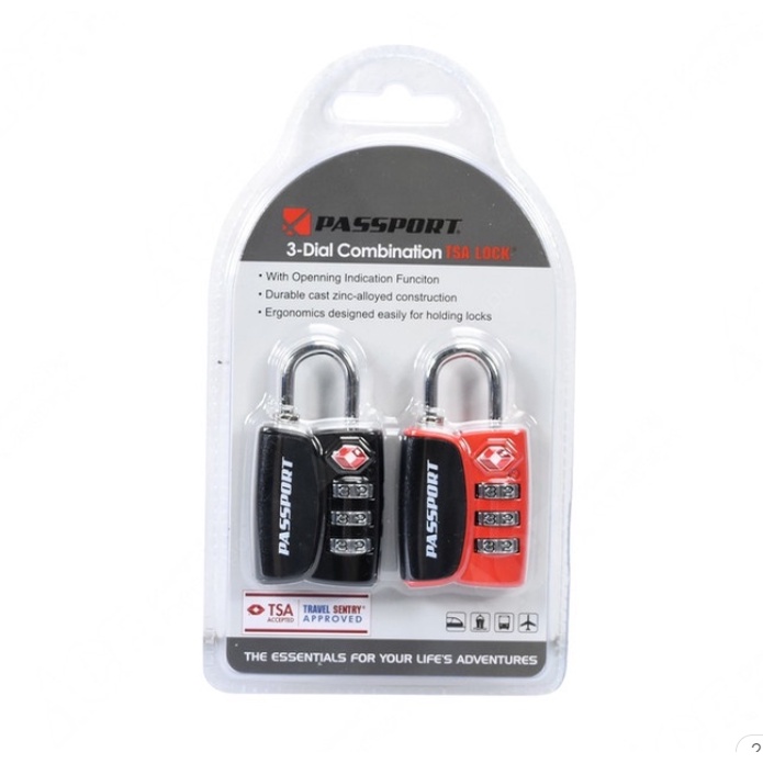 Jual Gembok koper kombinasi 3 angka TSA warna merah hitam | Shopee ...