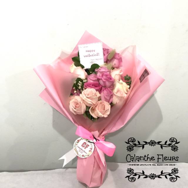 Jual Hand Bouquet / Buket Bunga Mawar Segar 20 TANGKAI (additional ...