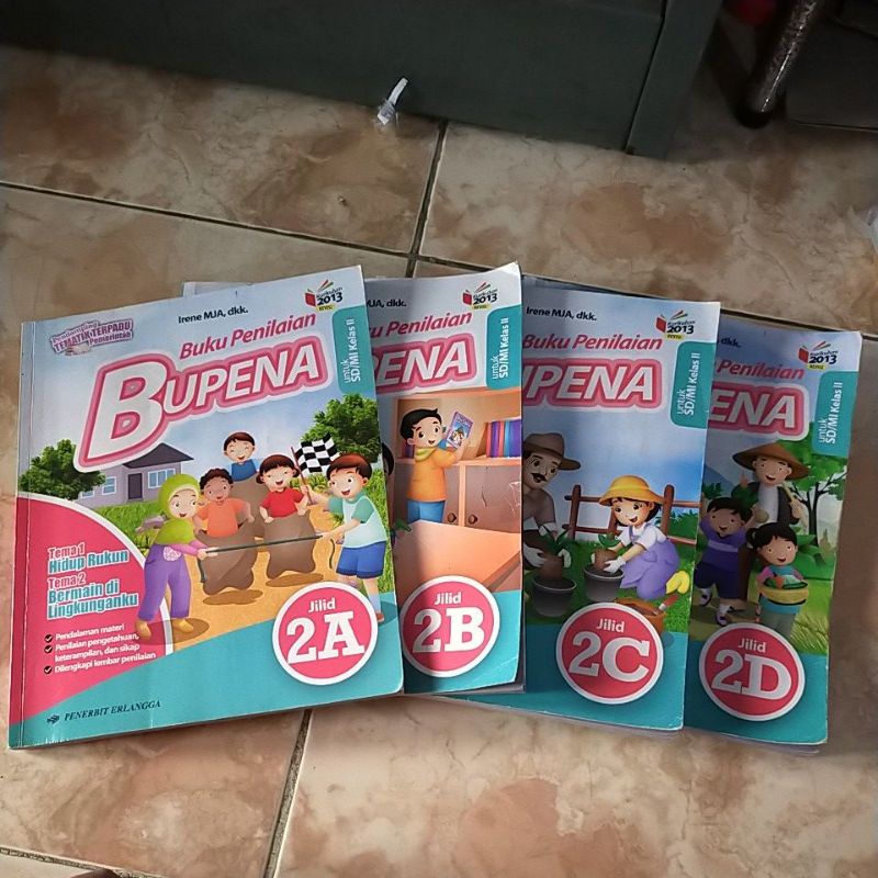 Jual buku bupena 2A, 2B, 2C, 2D buku bekas 1 set | Shopee Indonesia