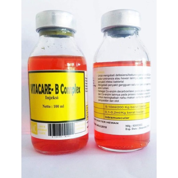 Jual VITACARE B COMPLEX InjVitamin B Complex(mengobati penyakit ...