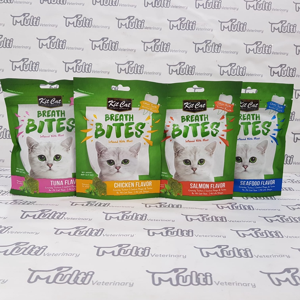 Jual Kit Cat Breath BITES 60 gr Mint Snack Kucing | Shopee Indonesia