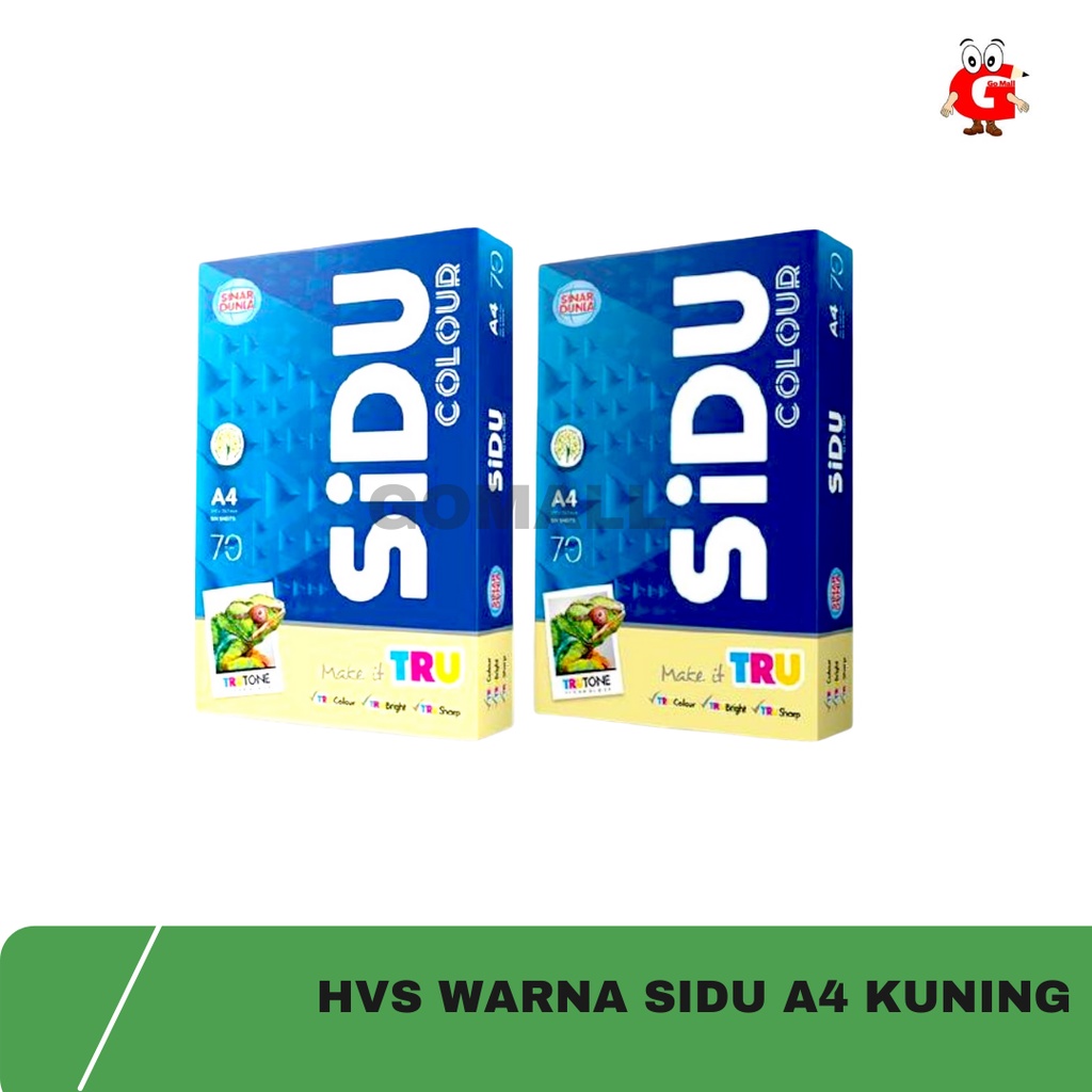 Jual Kertas HVS Sidu A4 Warna Kuning / Kertas HVS Warna | Shopee Indonesia