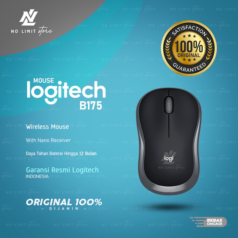 Jual Logitech B175 Wireless Mouse Garansi Resmi | Shopee Indonesia