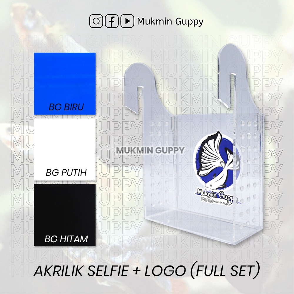 Jual Akrilik Selfie Gantung CM Penggaris + Logo (Full Set) - Guppy ...