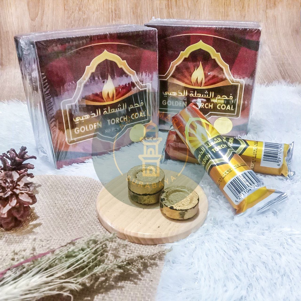 Jual (1 box) Arang Magic GOLD Arang Gold Arang Mercon Gold Golden Torch ...