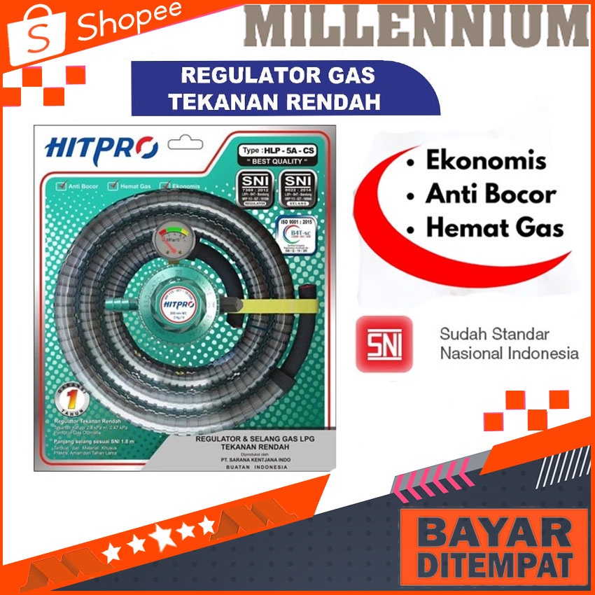 Jual Selang Gas Regulator Selang Gas Paket Regulator SNI Hitpro ...