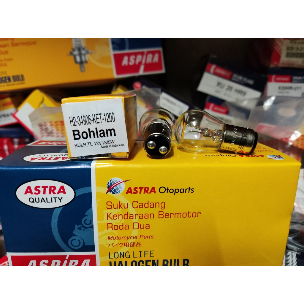 Jual ASPIRA Bohlam Lampu Rem Mobil Motor Bulat Putar 2 kaki 12V 18 - 5 ...