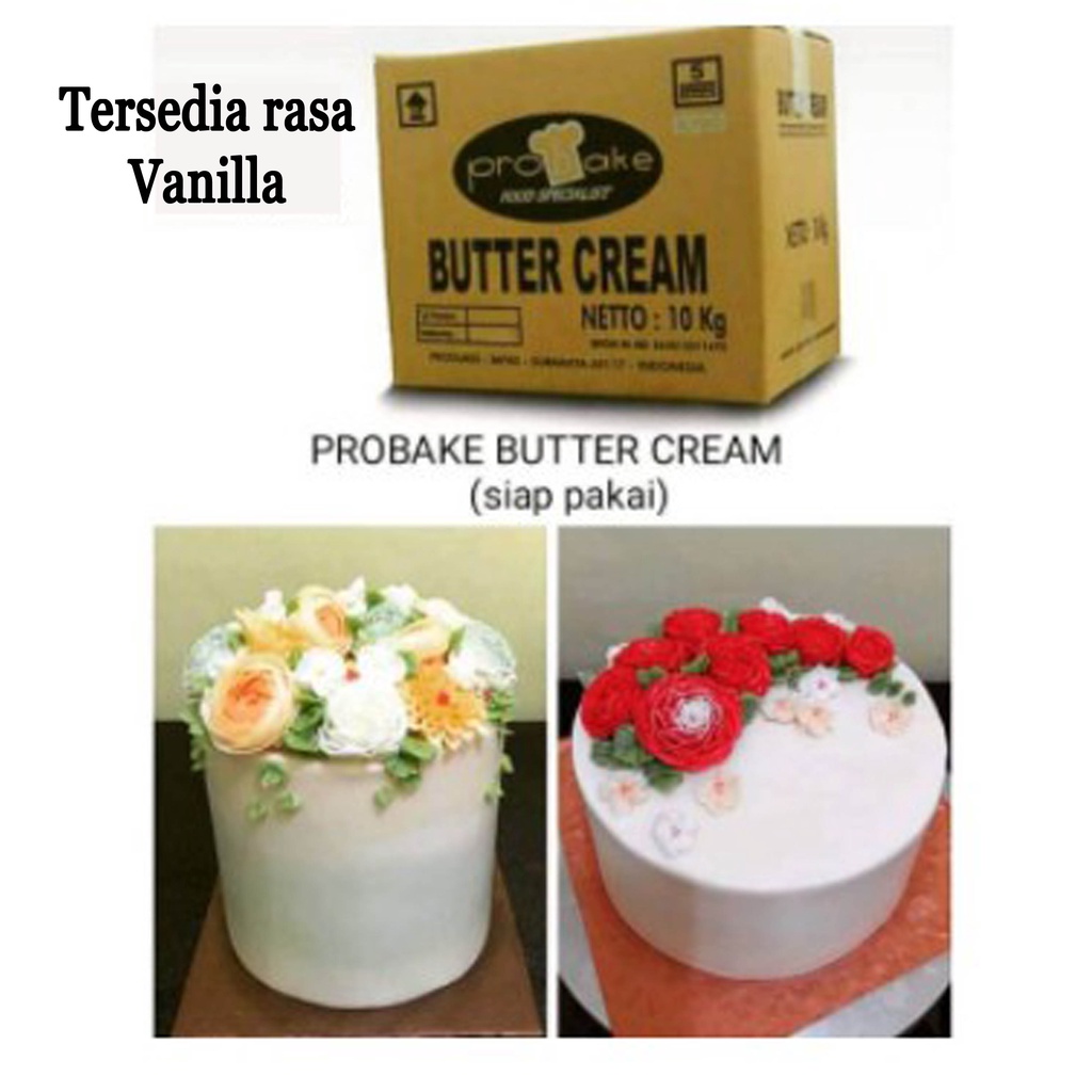 Jual Butter Cream Probake Vanilla 1kg | Shopee Indonesia