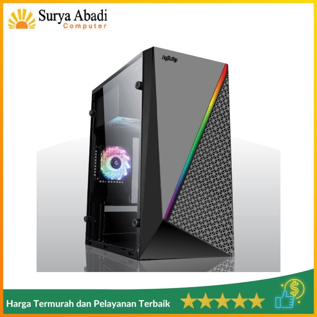 Jual CASE INFINITY INF 09 USB CASING KOMPUTER CPU MICRO -ATX + POWER ...