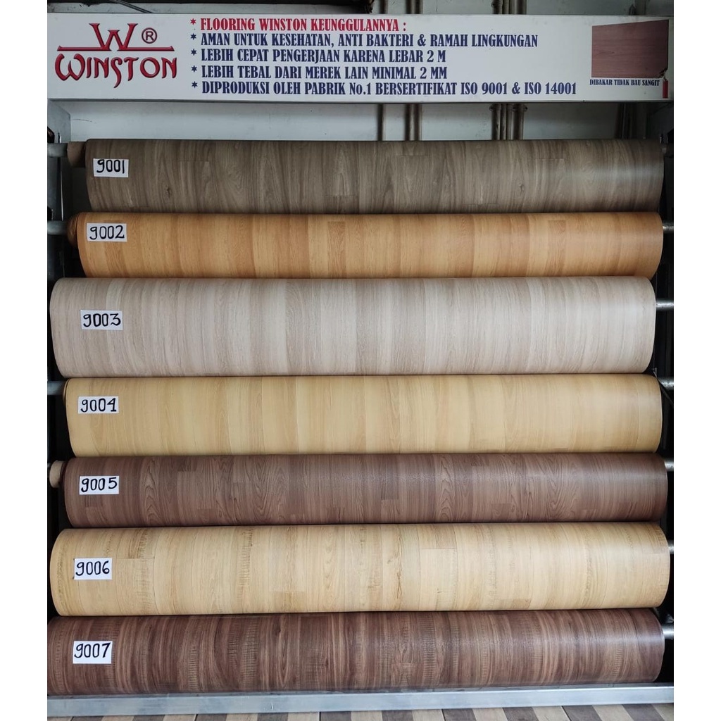 Jual Karpet Vinyl Vinil Lantai Flooring Solid Winston Polyvinyl ...