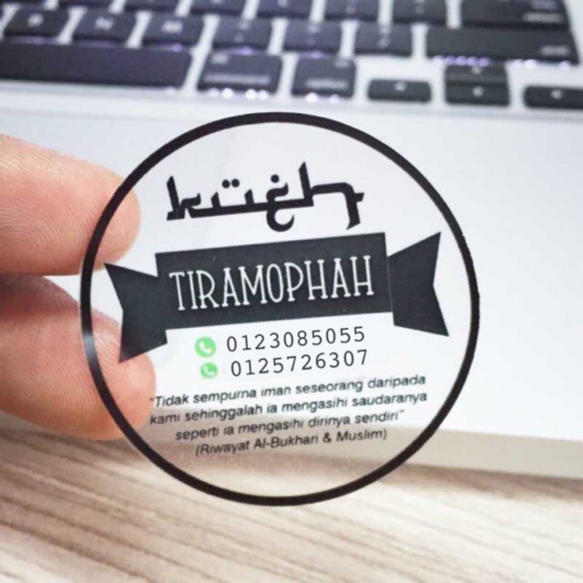 Jual Cetak Sticker Label Transparan *ANTI AIR* Label Stiker Botol ...