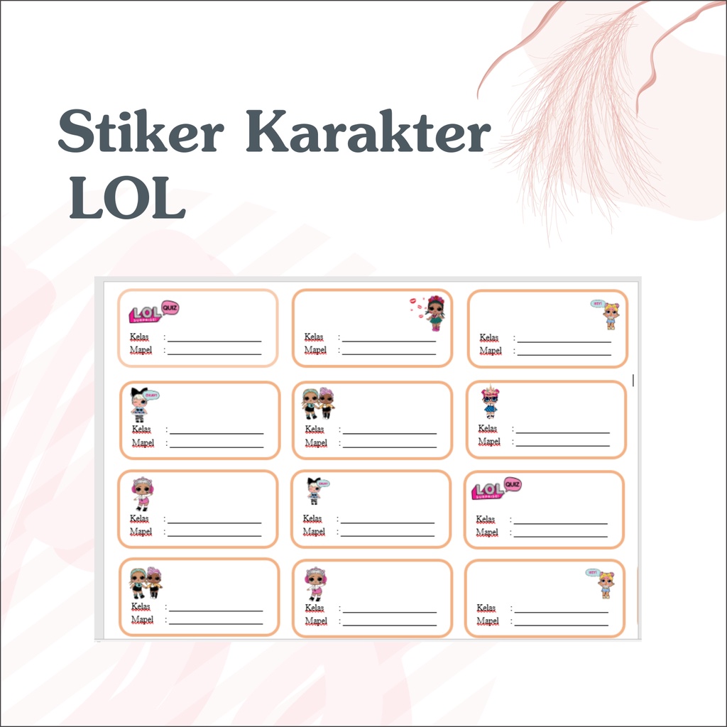 Jual STIKER LABEL BUKU - STIKER MAPEL - STIKER LABEL BTS BT21 | Shopee ...