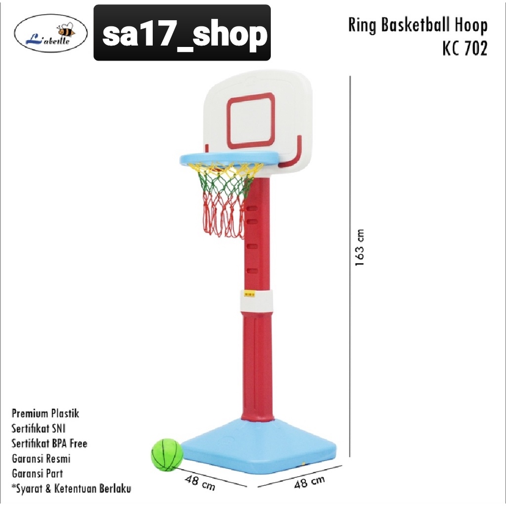Jual Basketball Set mainan anak tiang ring bola basket anak kc 702 ...