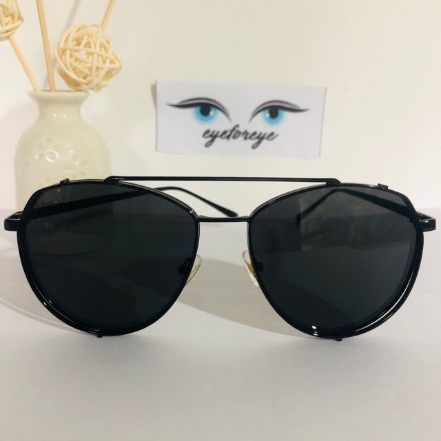 Jual DYKO in BLACK / Sunglasses Kacamata Fashion Hitam UV Double Frame ...