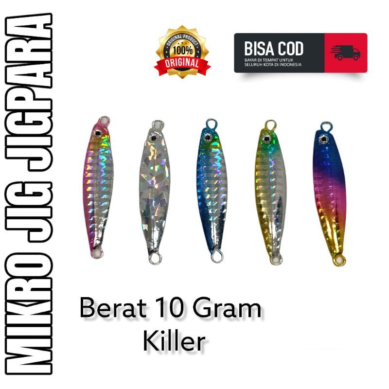 Jual MIKRO JIG 10 GR (KOPI JIGPARA) METAL JIG/UMPAN PANCING (P45) | Shopee Indonesia