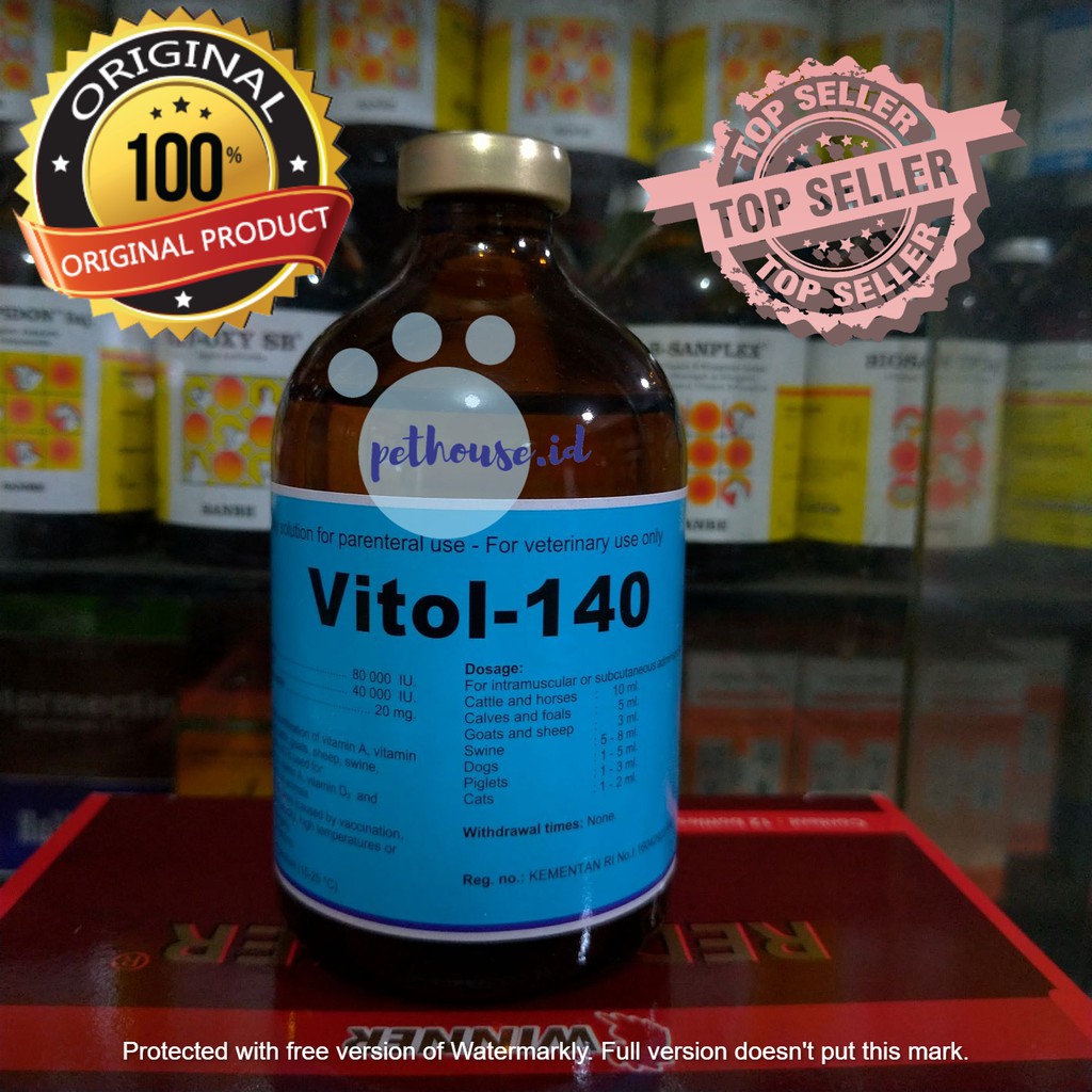 Jual VITOL 140 vitamin ADE meningkatkan pertumbuhan, kekebalan ...