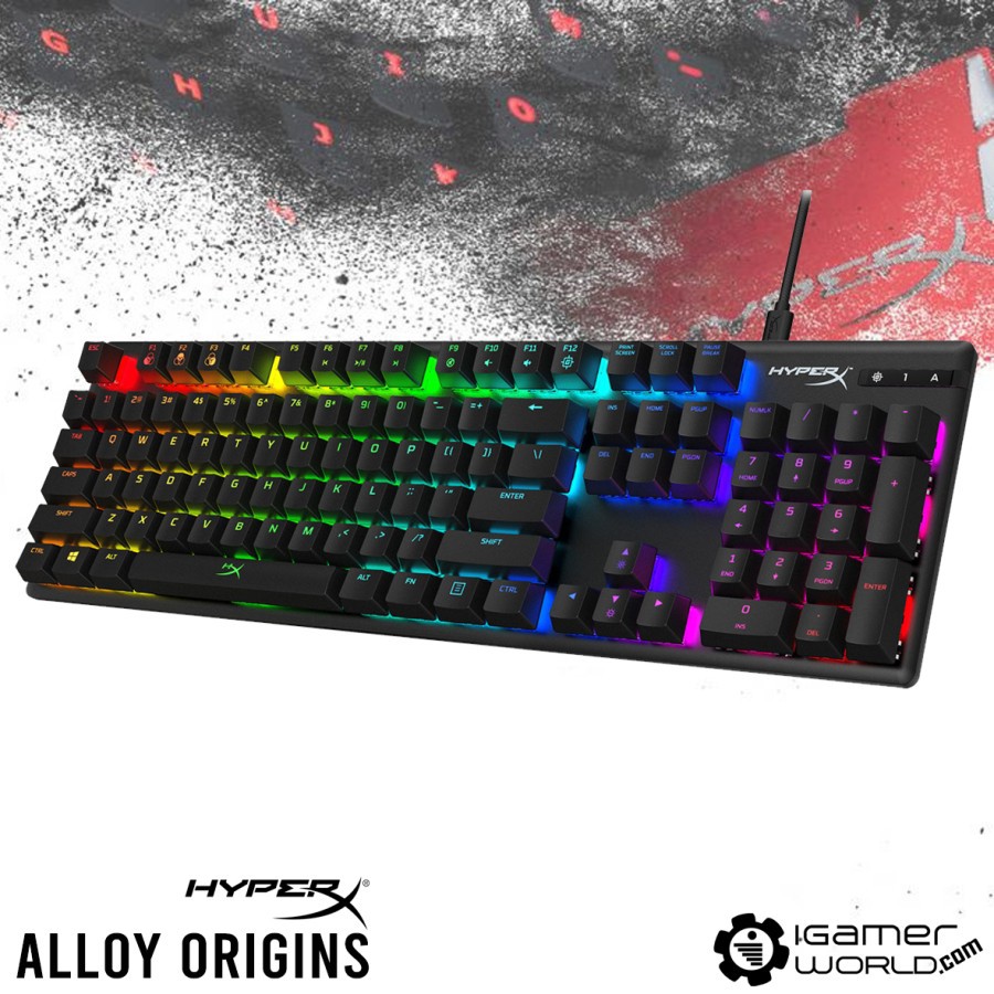 Jual HyperX Alloy Origins RGB Mechanical Gaming Keyboard | Shopee Indonesia