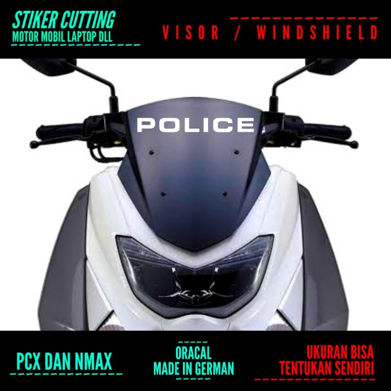 Jual STIKER VISOR THE POLICE 3 | STICKER CUTTING WINDSHIELD PCX NMAX ...