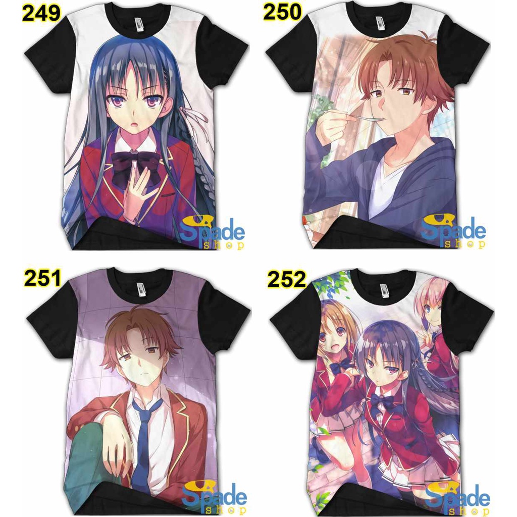 Jual Kaos Anime Classroom Of The Elite Ayanokouji Horikita Shopee 4453