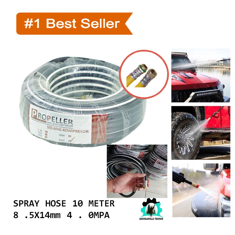 Jual Selang Kompresor Steam Spray Gun 10 Meter Selang Cuci Mobil Selang ...