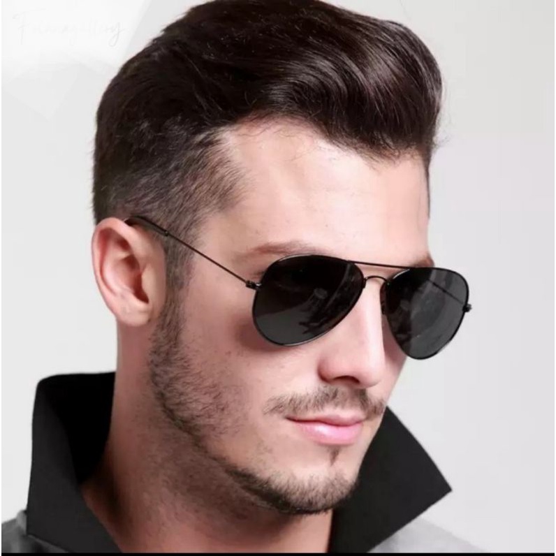 Jual Molvin - Kacamata Hitam Wanita Pria Besi Frame Kacamata Sunglasses ...