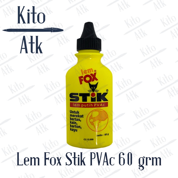Jual Lem Fox Stik/ Lem Putih PVAc 60 grm | Shopee Indonesia