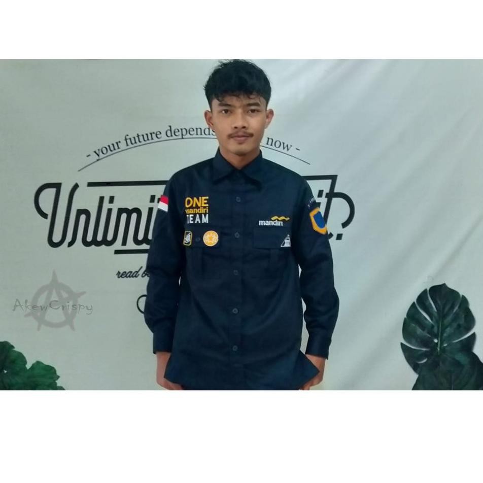 Jual Model Baru L7EYI Kemeja Pdl One Mandiri Team / Kemeja Seragam Bank ...