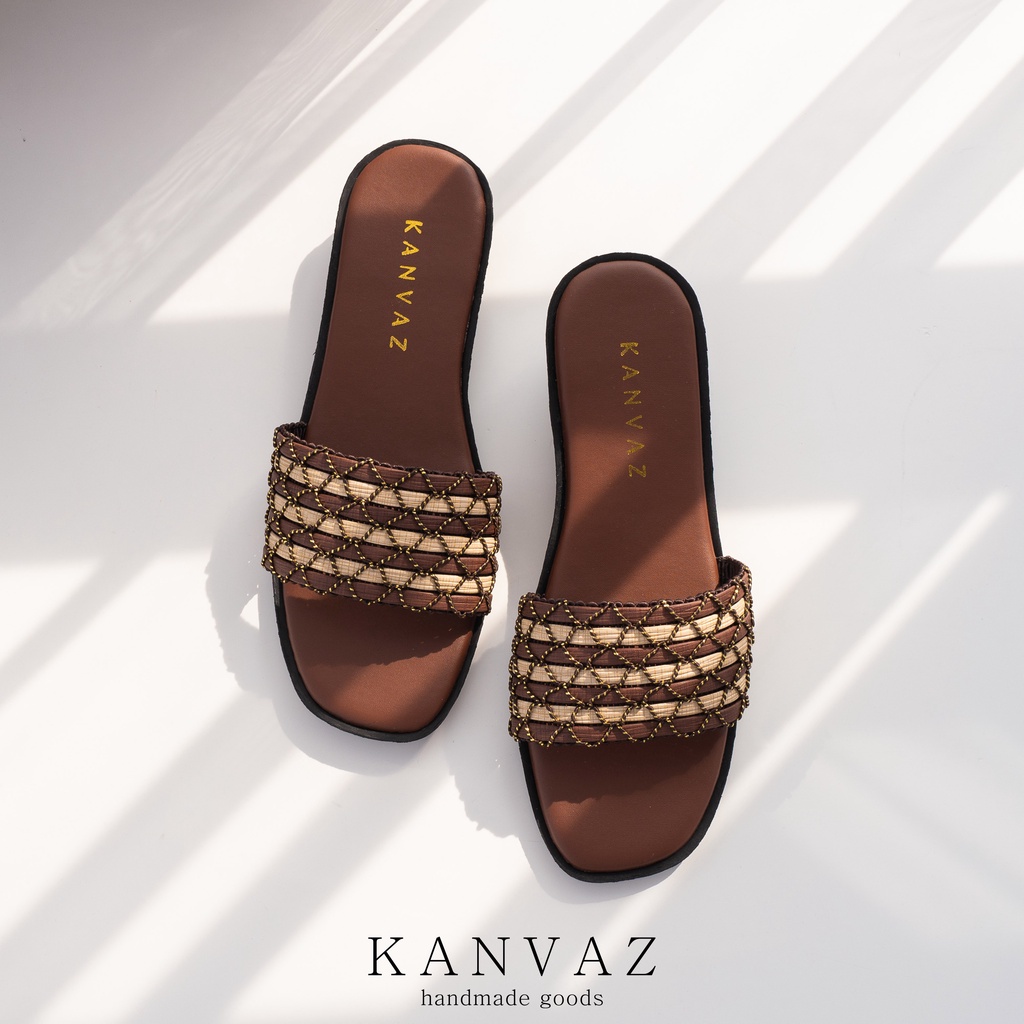 Jual KANVAZ - EVE | SANDAL TEPLEK RAJUT WANITA - SANDAL TEPLEK WANITA ...