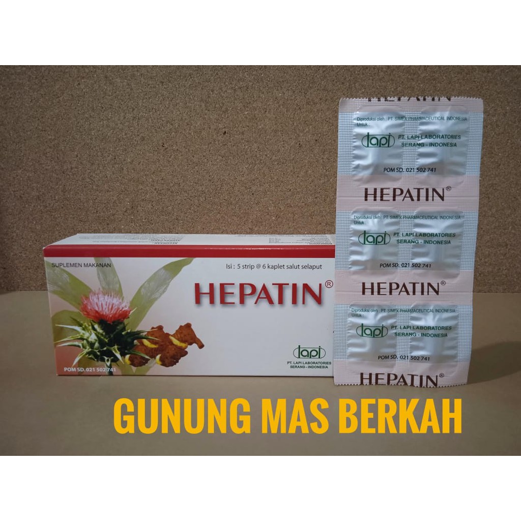 Jual HEPATIN hepatin Hepatin kaplet - Suplemen untuk menunjang dan ...