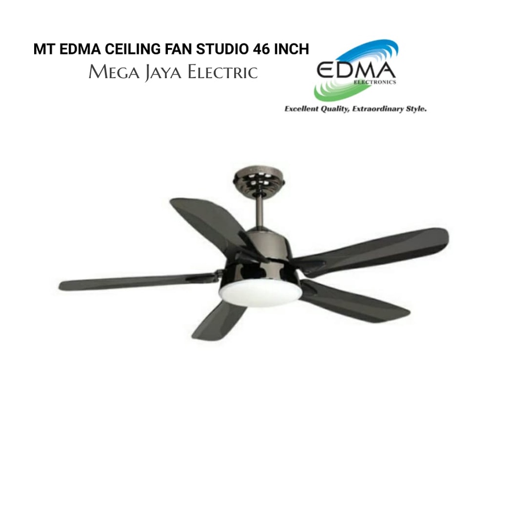 Jual MT EDMA CEILING FAN STUDIO 46 INCH AC REMOTE CONTROL / KIPAS LAMPU ...