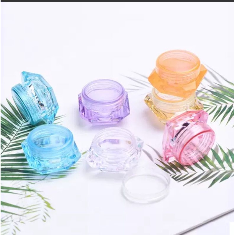 Jual 10 pcs Pot Jar Cream 5g Wadah Cream 5g Diamond /isi 10 pcs ...