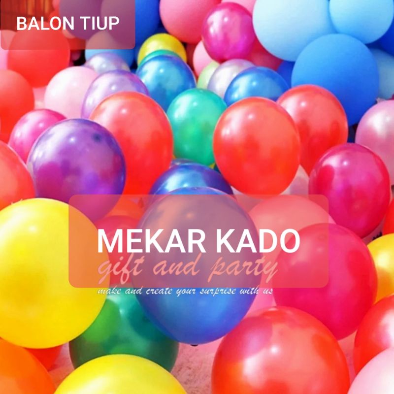 Jual Balon tiup berbagai motif/ukuran/bentuk jumbo sedang/panjang ...