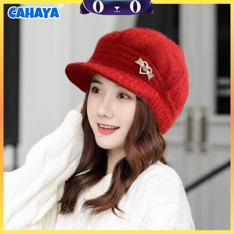 Jual CAHAYA Topi BARET RAJUT Topi Beret Dewasa Knitted Hat Casual Korea ...