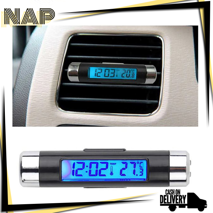 Jual JAM DIGITAL - JAM DIGITAL MOBIL DASHBOARD WITH TERMOMETER SUHU AC ...