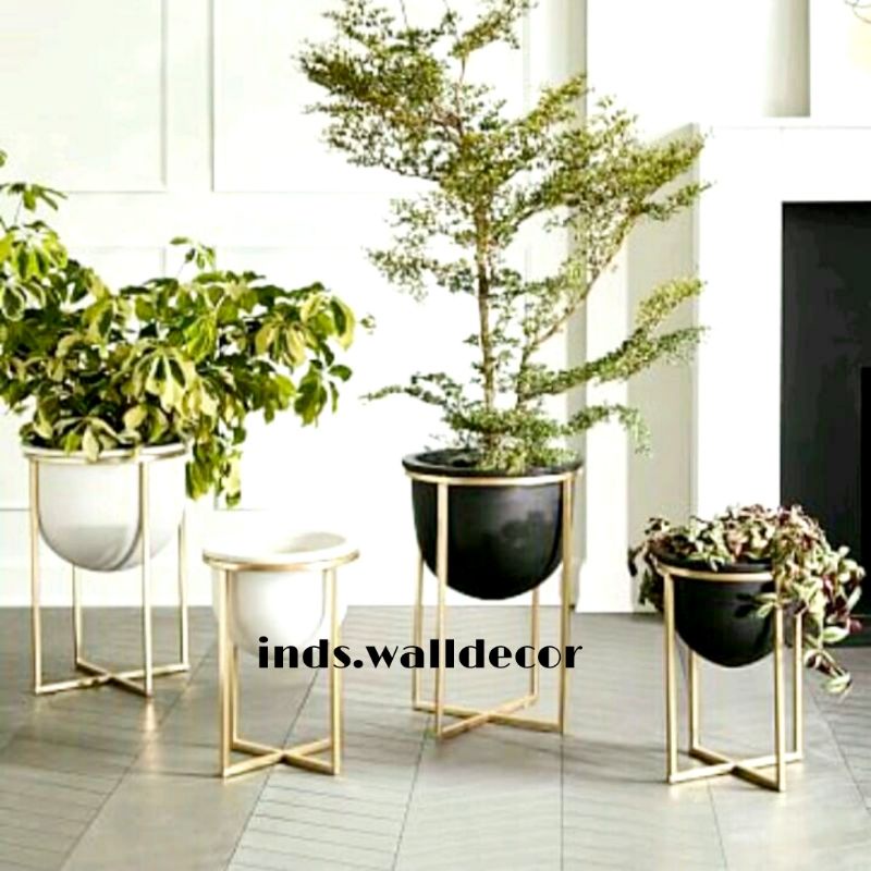 Jual STANDING RAK POT BUNGA BESI DEKORASI TAMAN RUMAH MINIMALIS MURAH ...