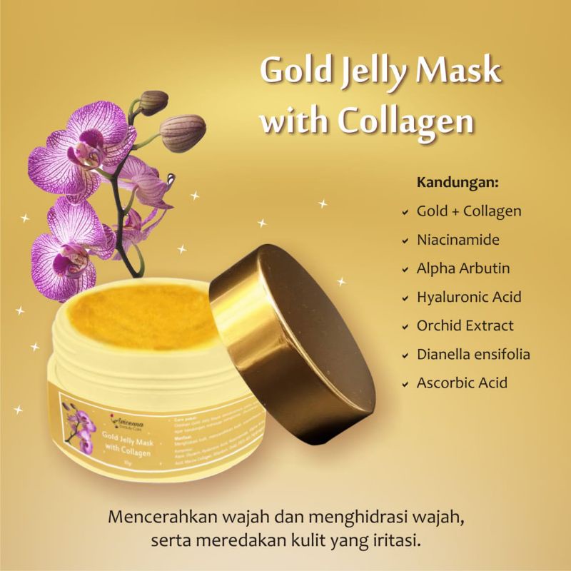 Jual MASKER WAJAH (GOLD JELLY MASK WITH COLLAGEN) | Shopee Indonesia
