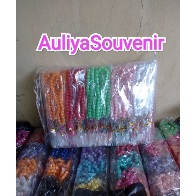 Jual Souvenir Tasbih Mutiara kecil plastik mini 33 butir souvenir ...