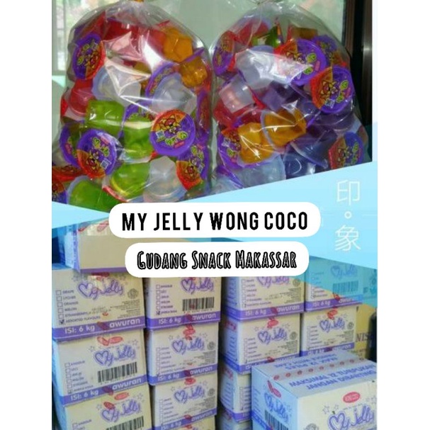 Jual SNACK KILOAN 500gr AGAR-AGAR MY JELLY WONG COCO CEMILAN MURAH ...