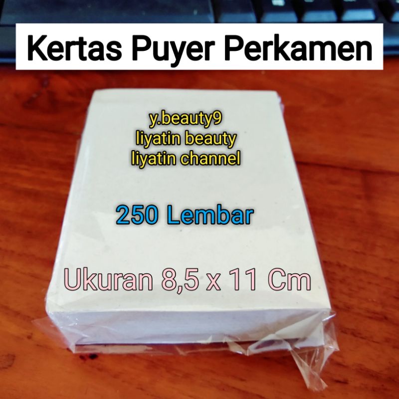 Jual Kertas Puyer Obat (L) Isi 250 lembar Kertas Buram Perkamen Kertas Perkamen Kertas Obat ...