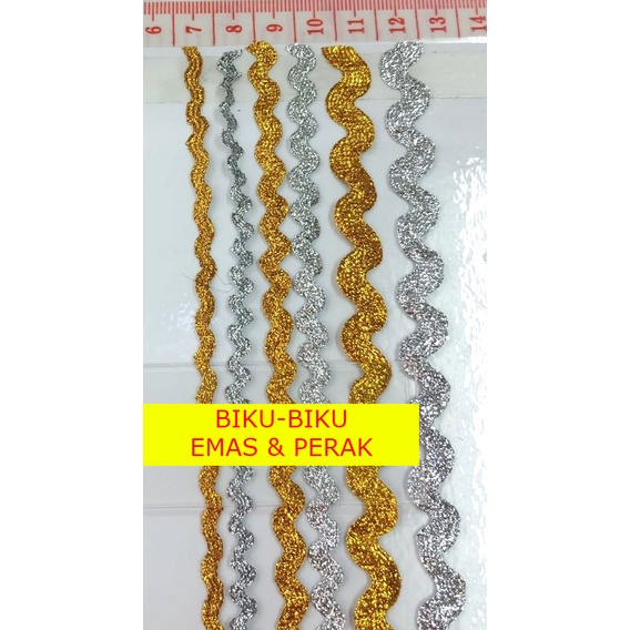 Jual (ROLL) RENDA BIKU EMAS PERAK | Shopee Indonesia